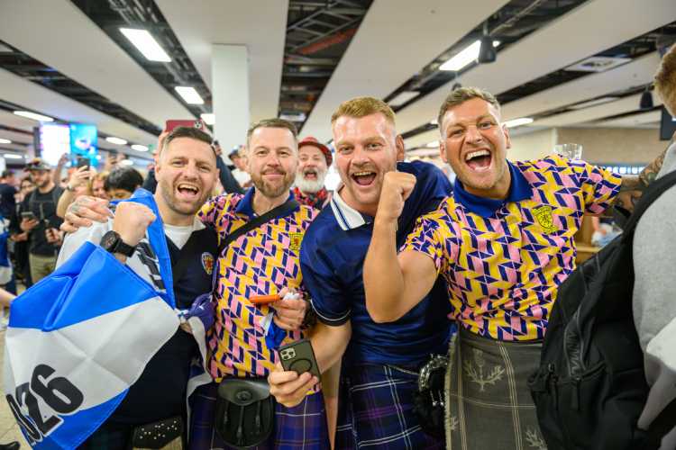 Rousing send off for Tartan Army in Edinburgh as fans head to World Cup ...